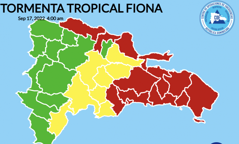 El COE posiciona a todas las provincias bajo alerta meteorológica por posibles efectos de la ...